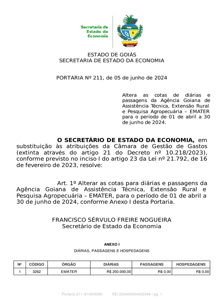 SEI 61000569 Portaria 211 | PDF