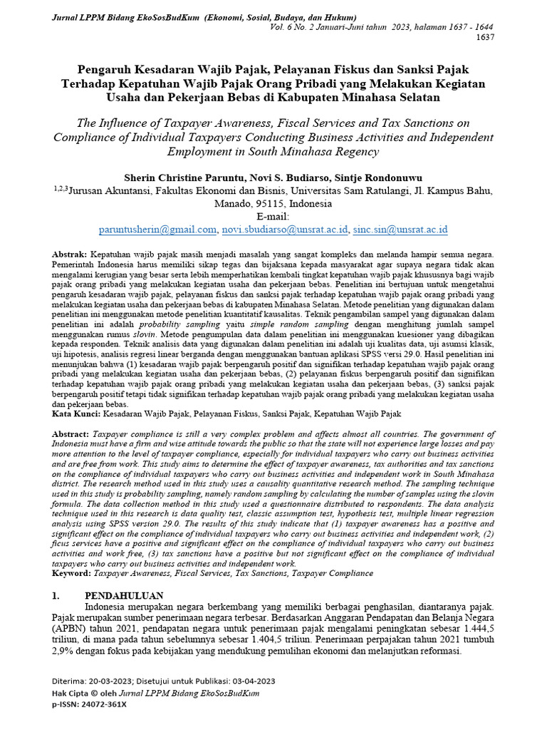 Jurnal+LPPM+ +Sherin+Christine+Paruntu+1637+ +1644 | PDF