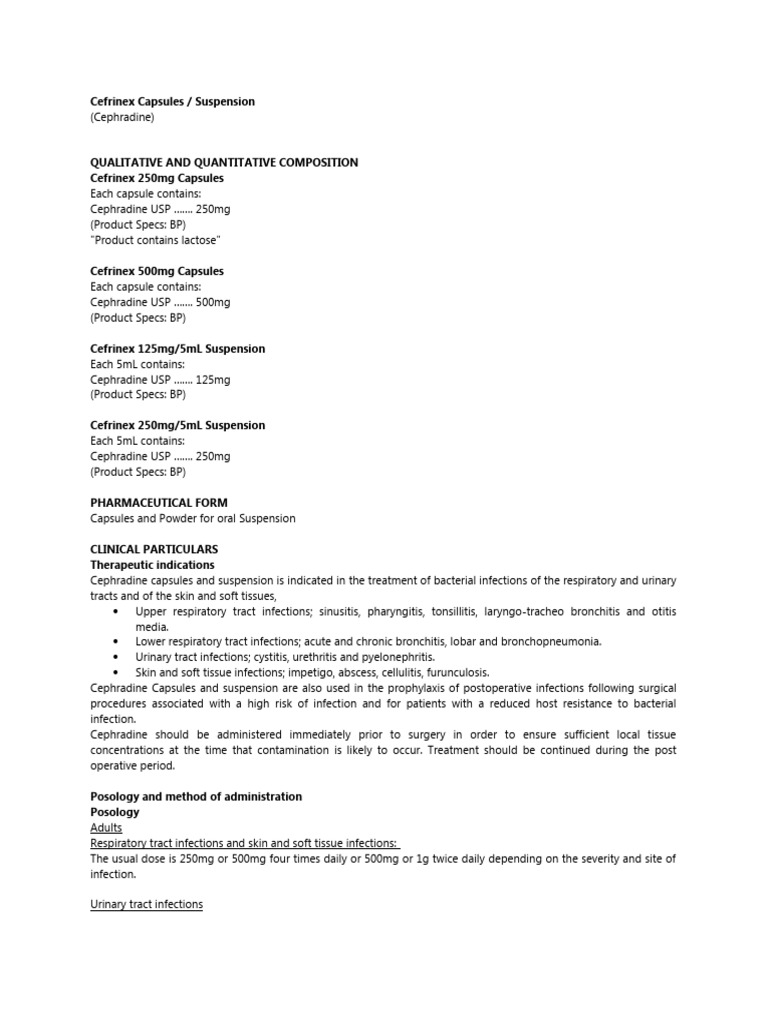 Cefrinex Capsules | Download Free PDF | Beta Lactamase | Medical ...