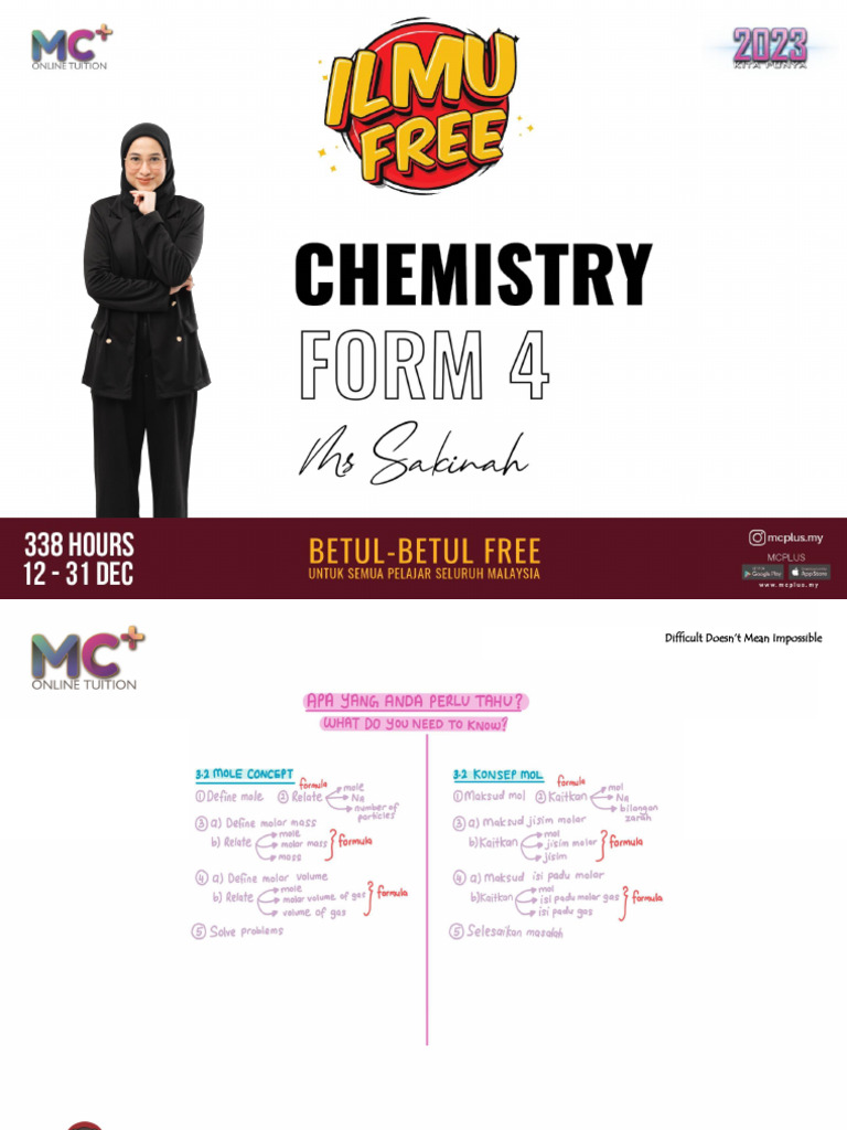 Seminar Ilmufree Form 4 Chemistry MS Sakinah 20.12.2023 (Malay Version ...