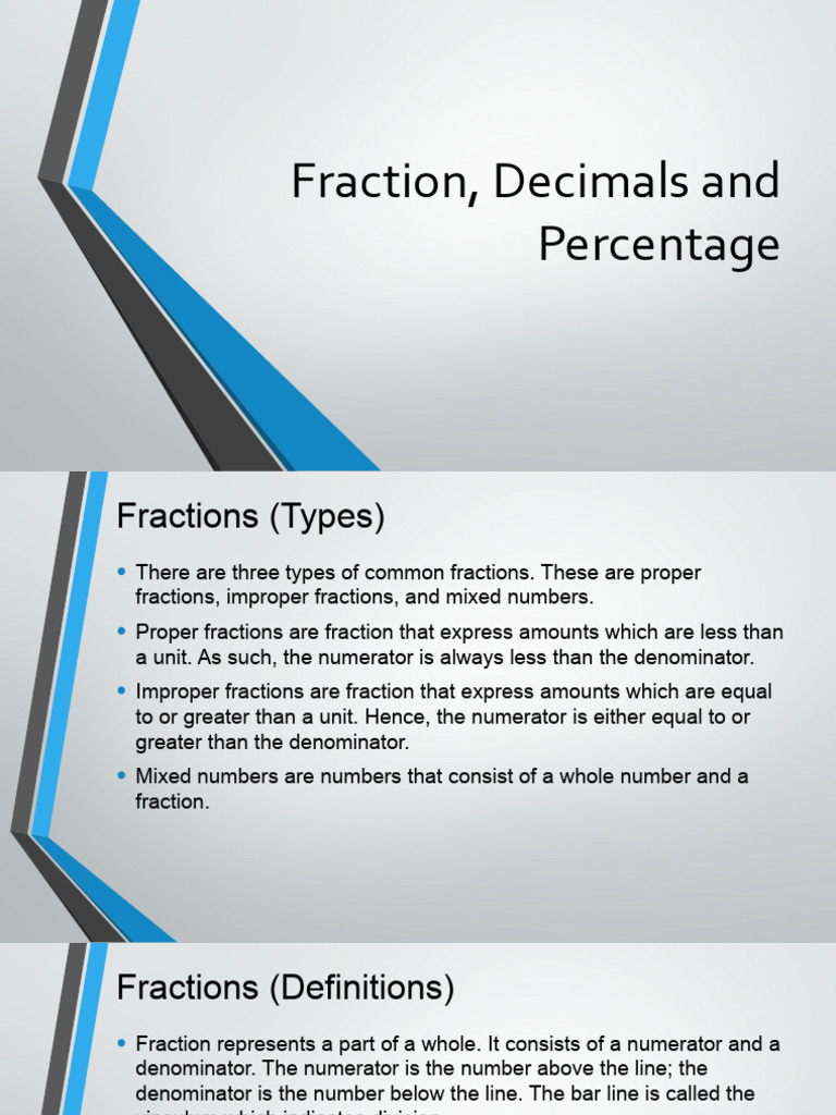 Math Basics: Fractions & Ratios | PDF | Percentage | Numbers
