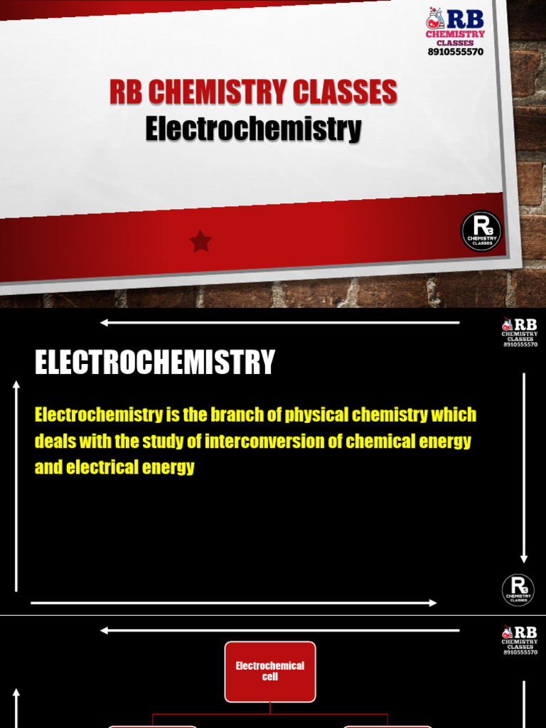 ELECTROCHEMISTRY | PDF | Electrochemistry | Redox