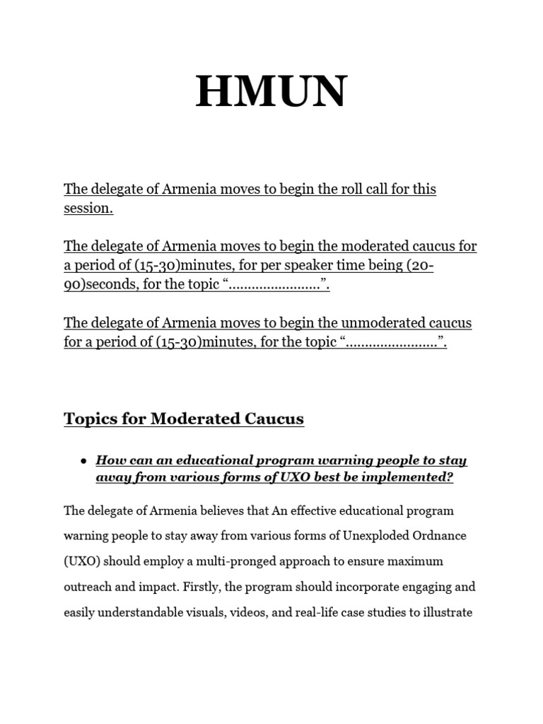 HMUN | PDF