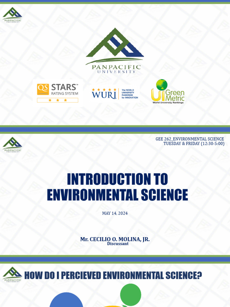 Envi Sci. 1 | PDF | Sustainability | Ecosystem