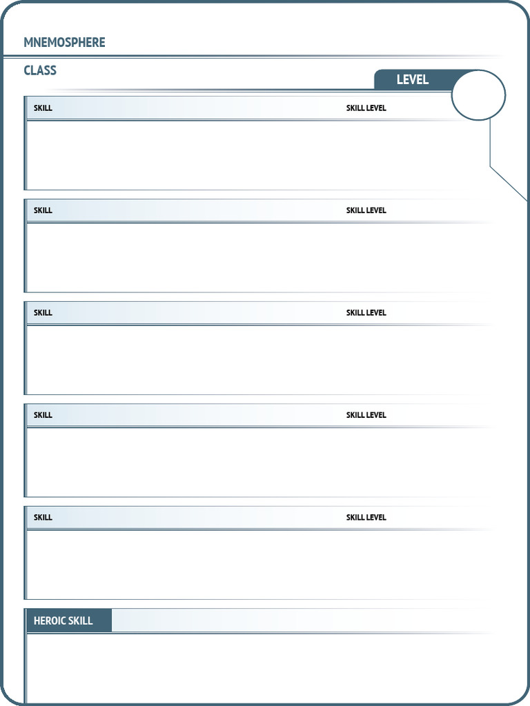 Fabula Ultima Character Sheet PDF | PDF