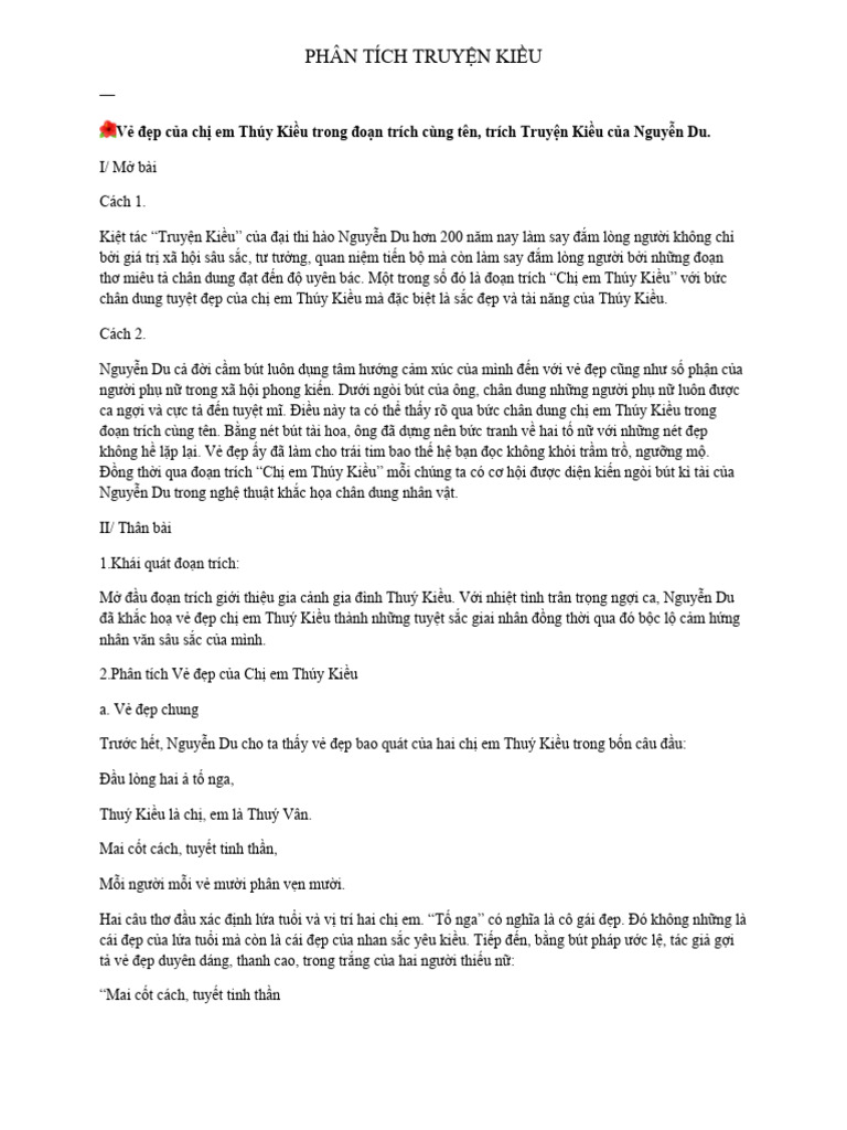 PHAN_TICH_TRUYEN_KIEU | PDF