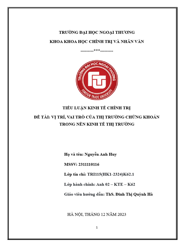 KTCT Nguyen Anh Huy | PDF