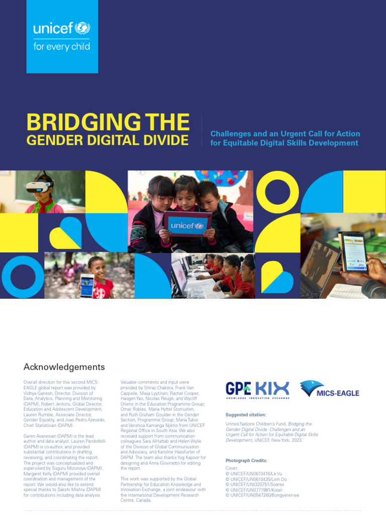Bridging The Gender Digital Divide | PDF | Information And Communications Technology | Poverty