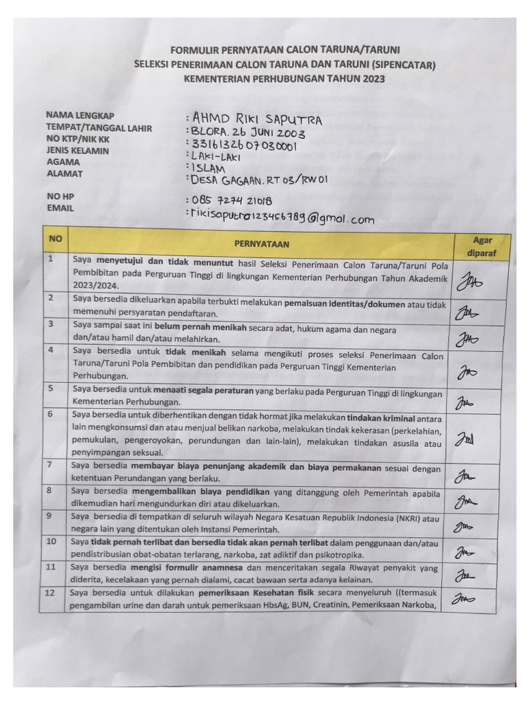 Berkas Form SKDN | PDF