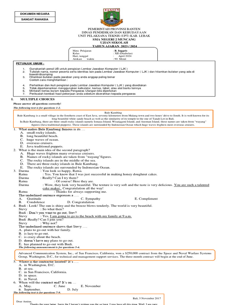 Fix Us B.inggris 2023 | PDF | Online Shopping | Flood