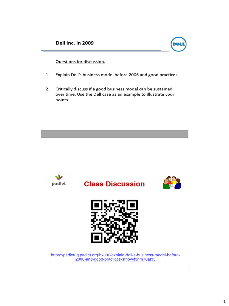 Sample Dell Case Presentation Pdf Dell Lean Manufacturing