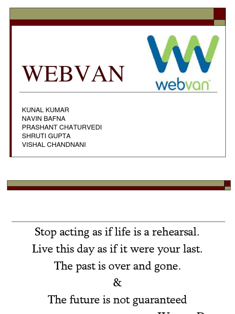 Webvan's Rise and Fall: A Dot-Com Era Case Study | PDF | Grocery Store ...