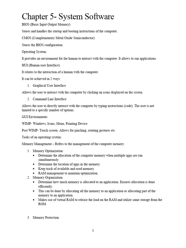 5 - System Software | PDF | Graphical User Interfaces | Computer Data Storage
