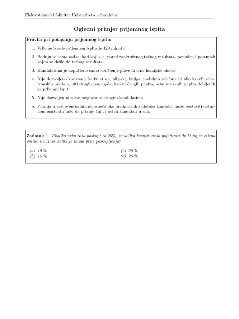 Prijemni ETF 16 Ff338026a8 | PDF