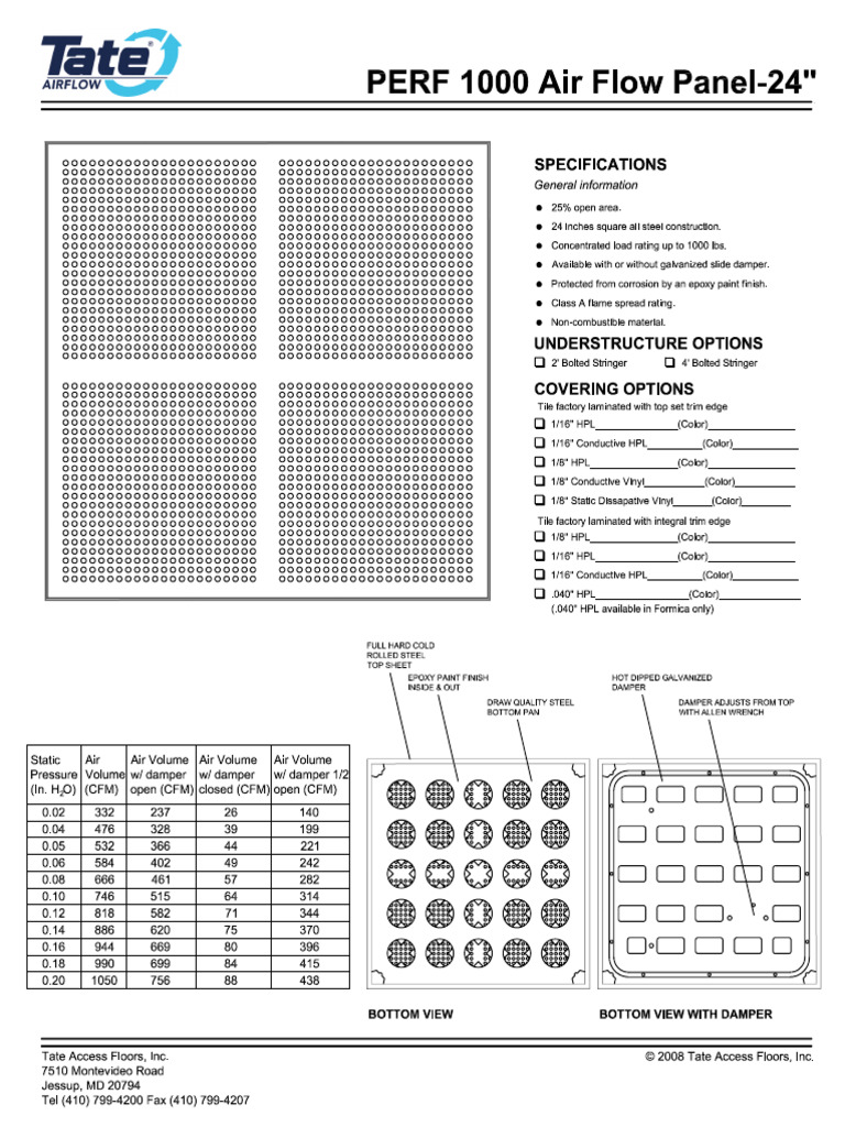 Cat Piso CC1000 Perf 25 Tate | PDF