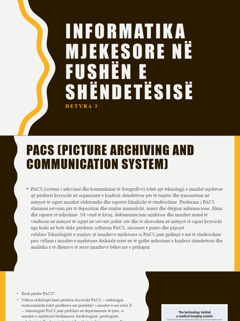 Informatik A Mjekesore Në Fushën E Shëndetësisë: Detyra 3 | PDF