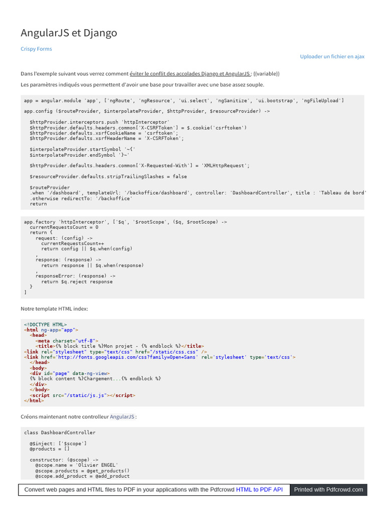Artpython Doctor Page Django Angularjs Angular Js Coffee Script | PDF | Angular Js | Cyberspace
