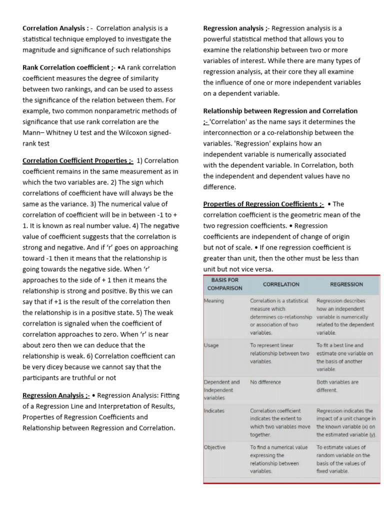 Correlation Analysis 3 unit | PDF | Regression Analysis | Linear Regression