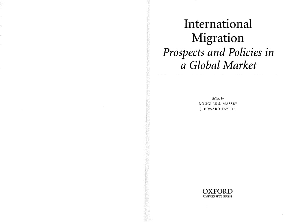 International Migration PDF | PDF