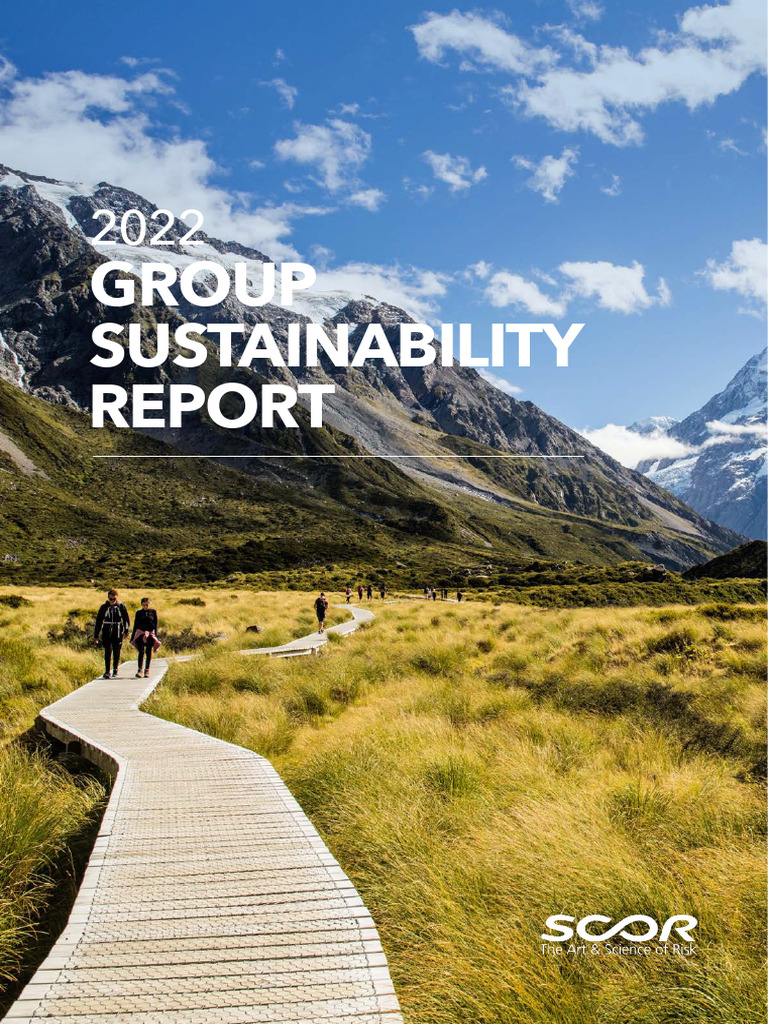 SCOR Group Sustainability Report 2022 RSE | PDF | Sustainability | Risk