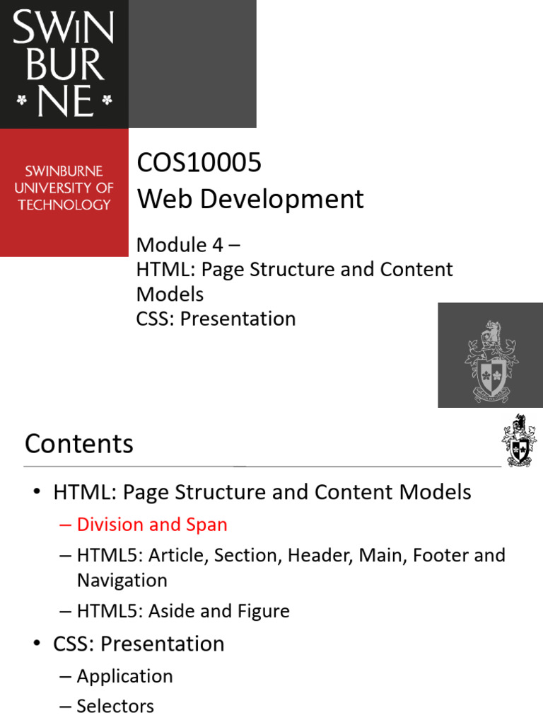 Lec 4 | PDF | Html5 | Html