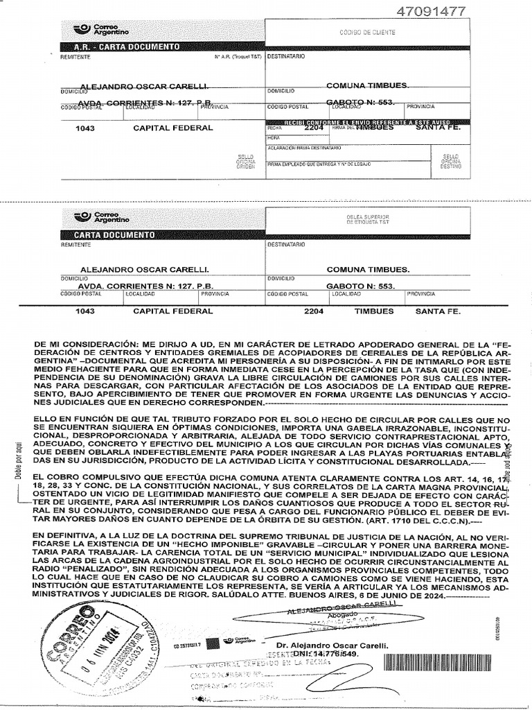 Carta Documento | PDF