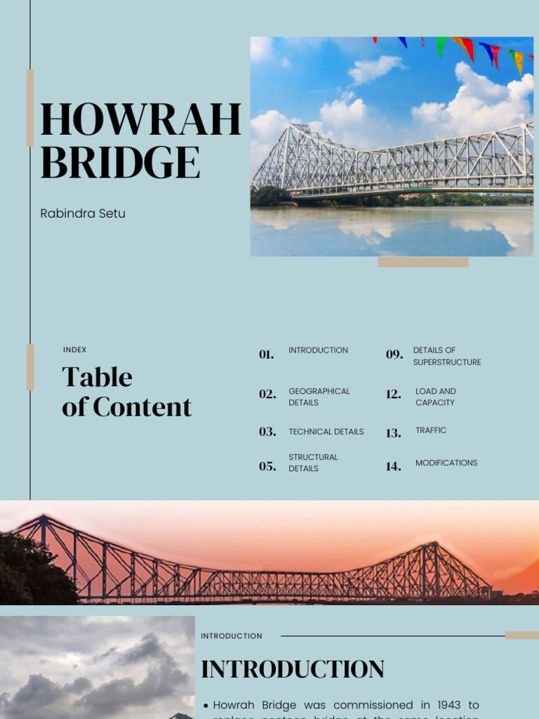 Bridge Howrah: Rabindra Setu | PDF | Structural Engineering | Civil Engineering