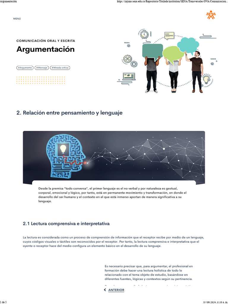 Relación Entre Pensamiento y Lenguaje | PDF | Pensamiento | Aprendizaje