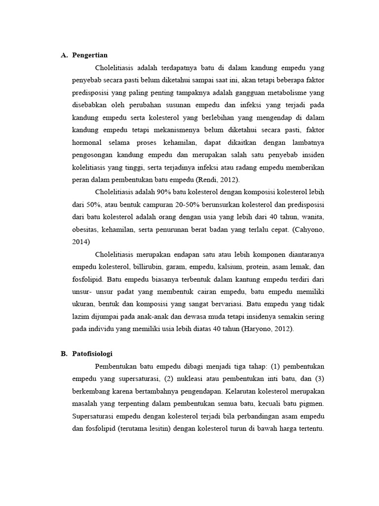 LP KOLELITIASIS GAES | PDF