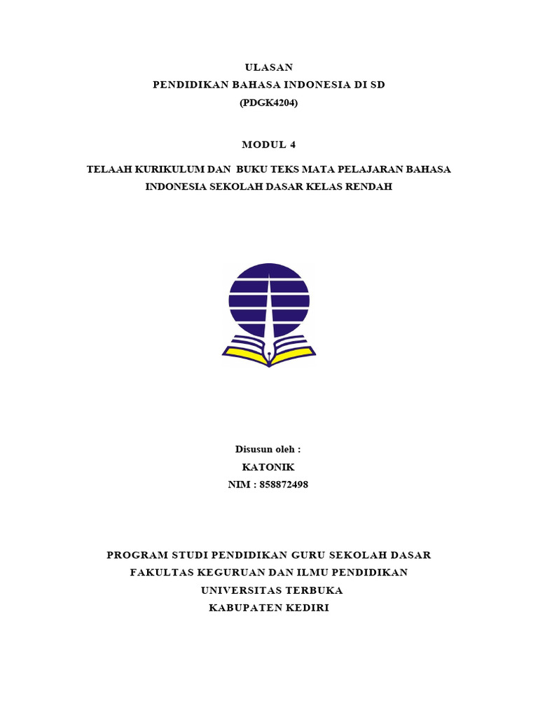 Katonik 858872498 Ulasan Dan PPT Modul 4 KB 2 Bahasa Indonesia | PDF | Karier & Perkembangan ...