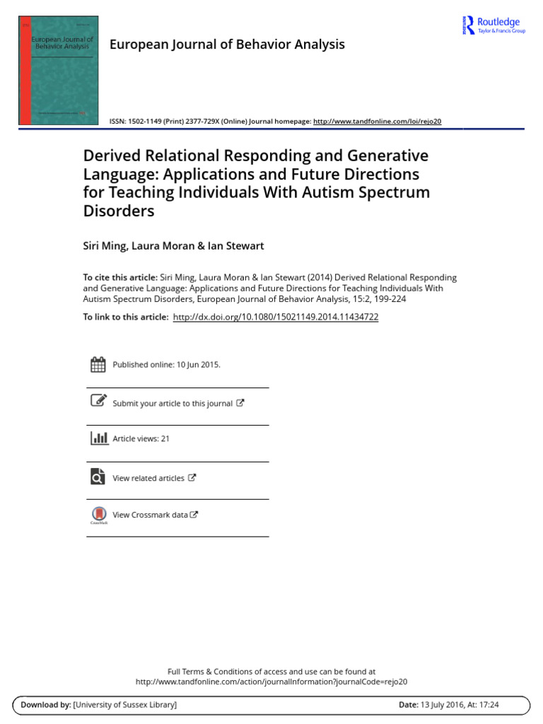 Ming 2014 | PDF | Autism Spectrum | Behavioural Sciences