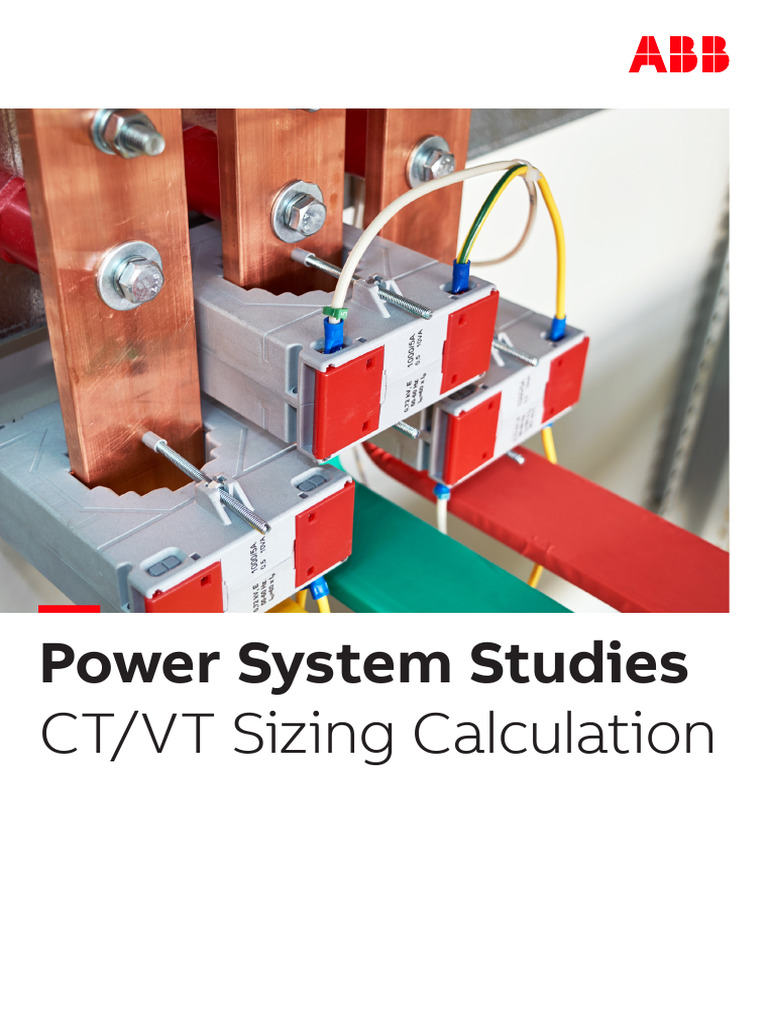 Power System Studies - CT&VT Sizing Calculation - Leaflet | PDF | Fuse (Electrical) | Transformer