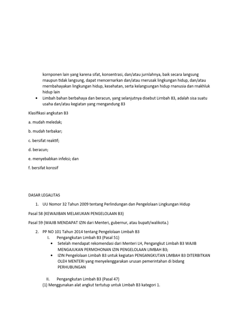 Rangkuman Pengangkutan b3 DGN Kereta Api | PDF