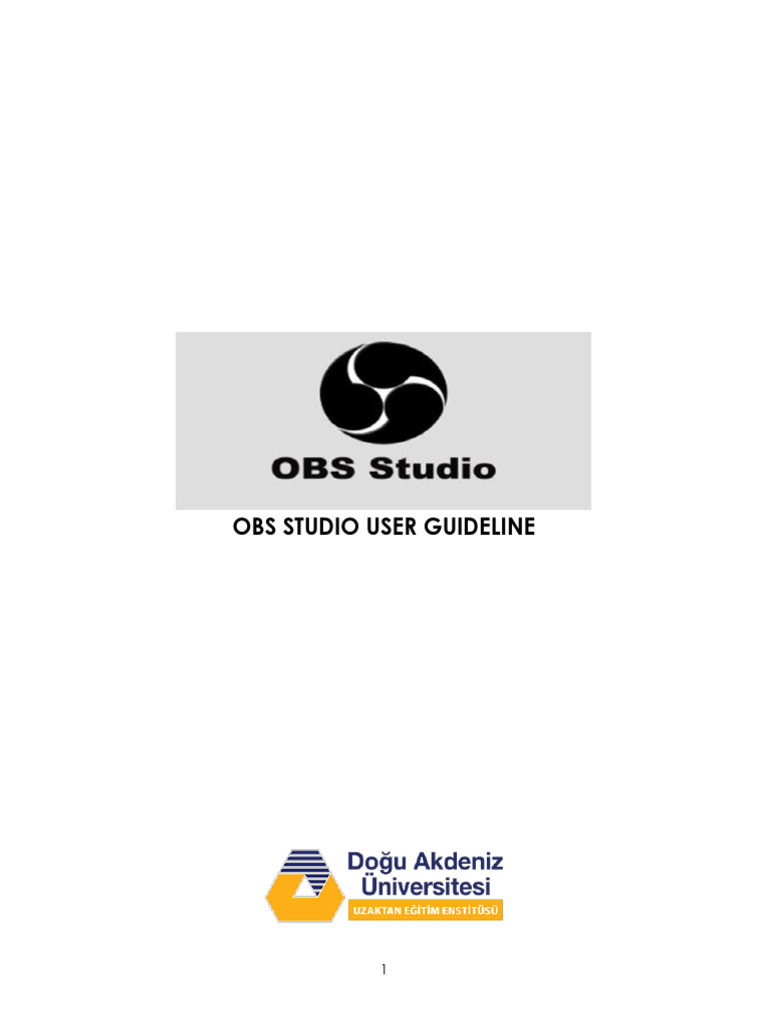 OBS Studio Guideline EN | PDF | Operating System | Websites