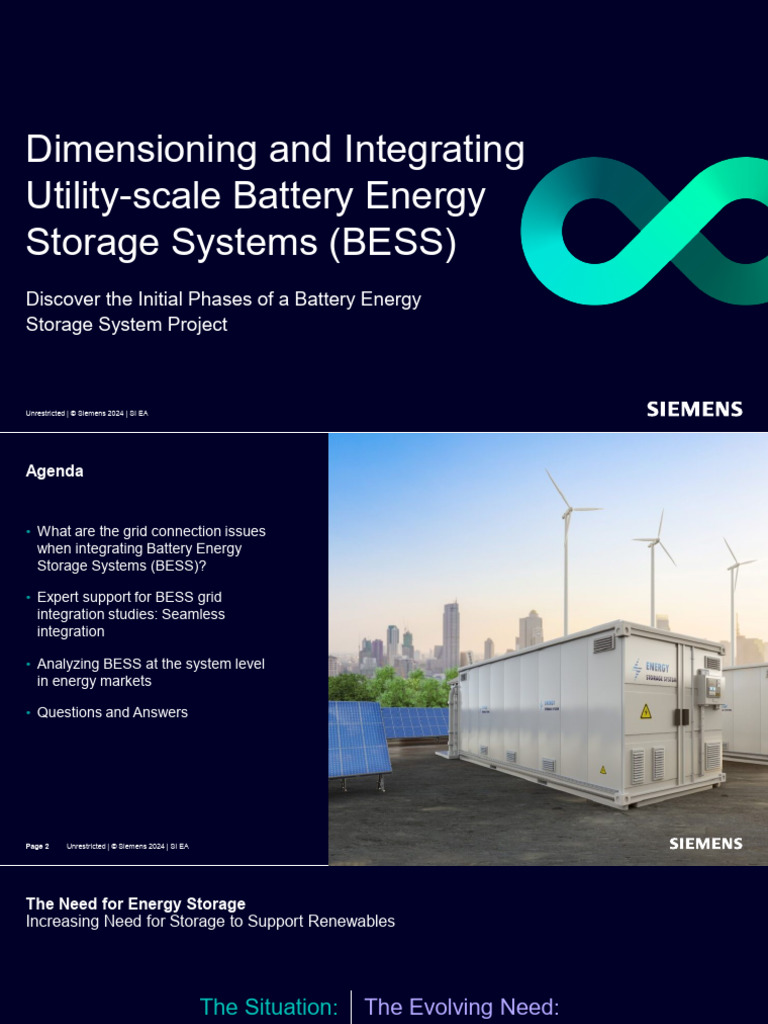 Webinar Presentation BESS | PDF | Energy Storage | Electrical Grid