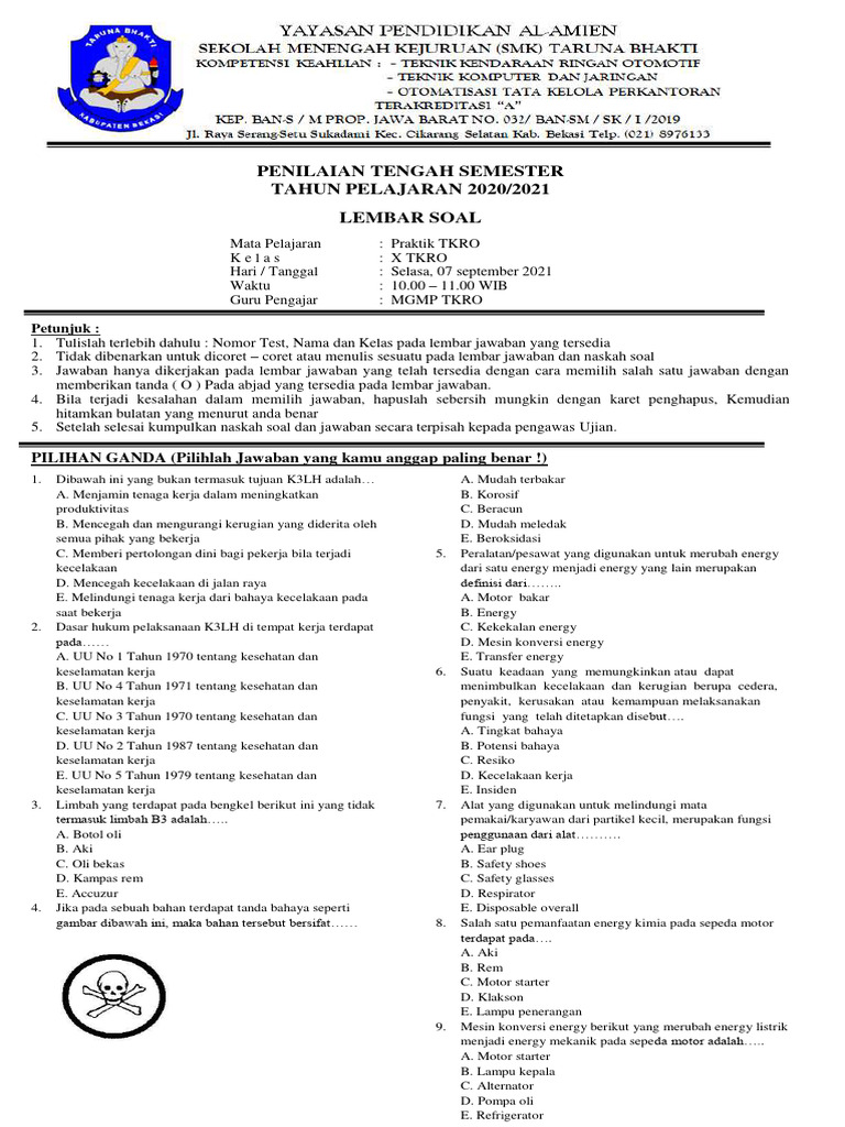 Soal Praktek X TKRO | PDF