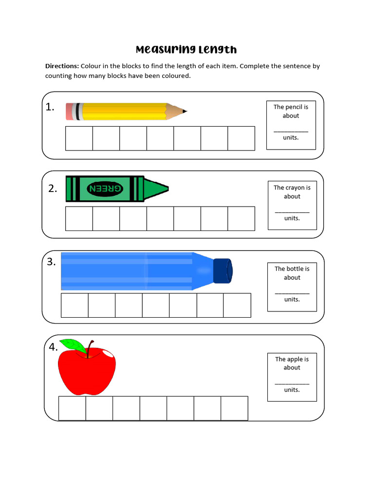 Measuring Length Activities for Kids | PDF