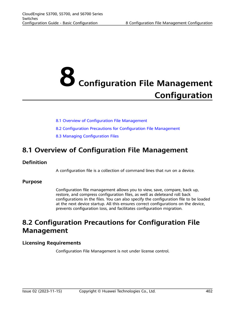 01-08 Configuration File Management Configuration | PDF | File Transfer ...