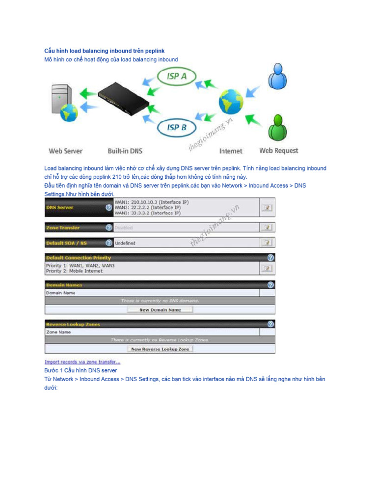 Peplink Web Server Inbound | PDF