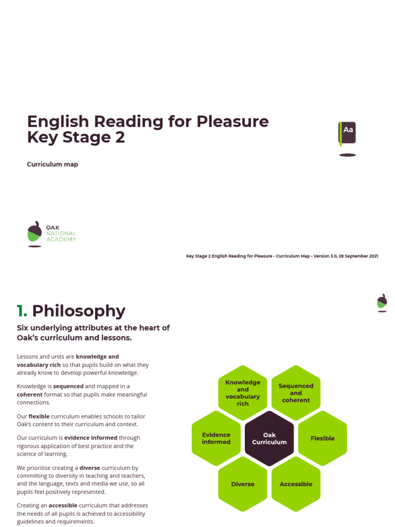 Key Stage 2 English Reading For Pleasure | PDF | Curriculum | Phonics
