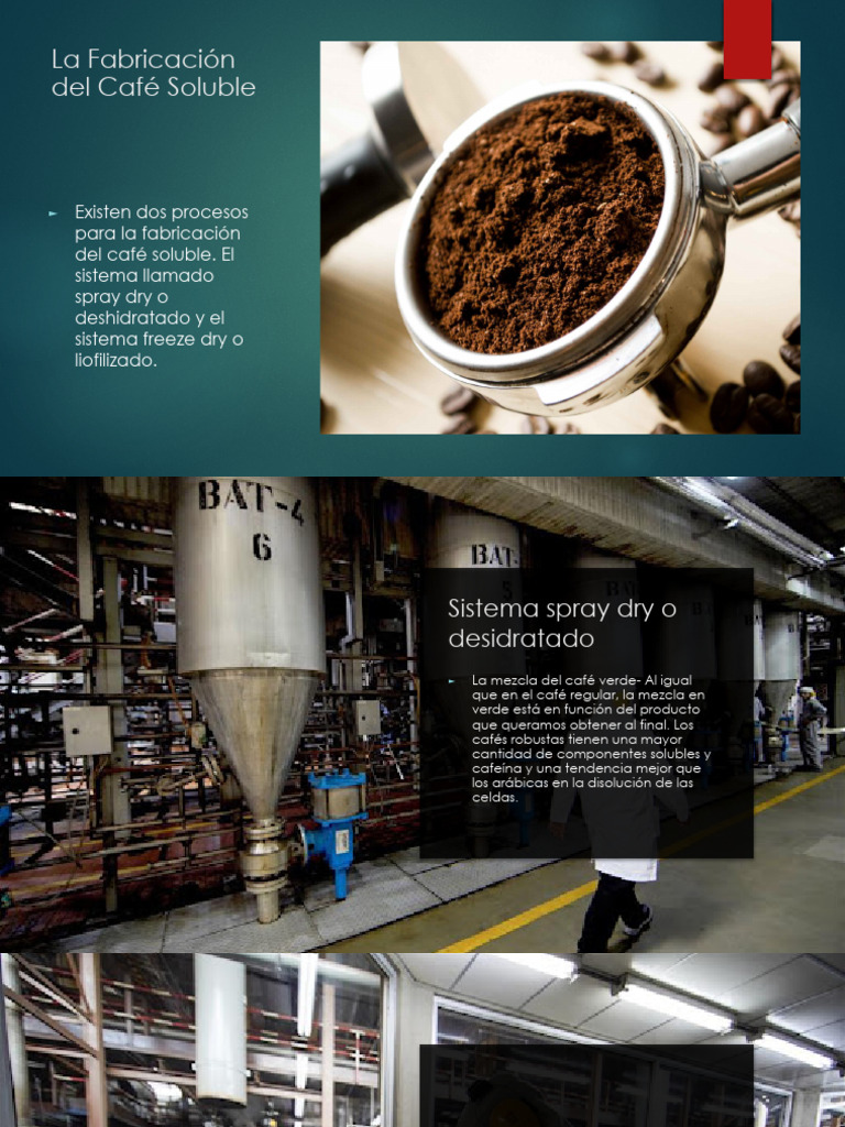 La Fabricación Del Café Soluble | PDF | Cocina, comidas y vino | Ciencia y matemáticas