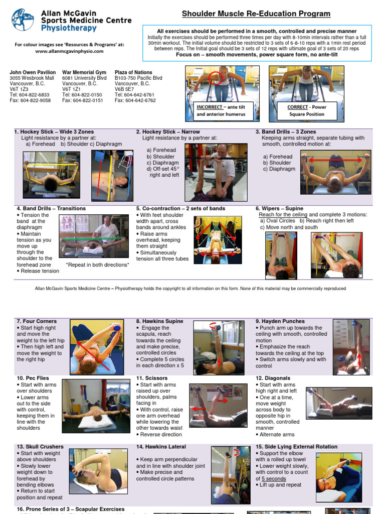 Exercise Hand Out Final | PDF | Musculoskeletal System | Anatomy