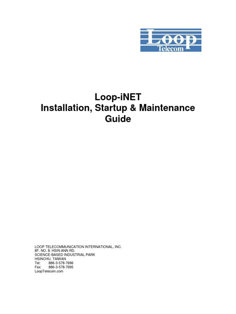 Inet Installation Startup And Maintenance Guide Download Free Pdf Installation Computer 