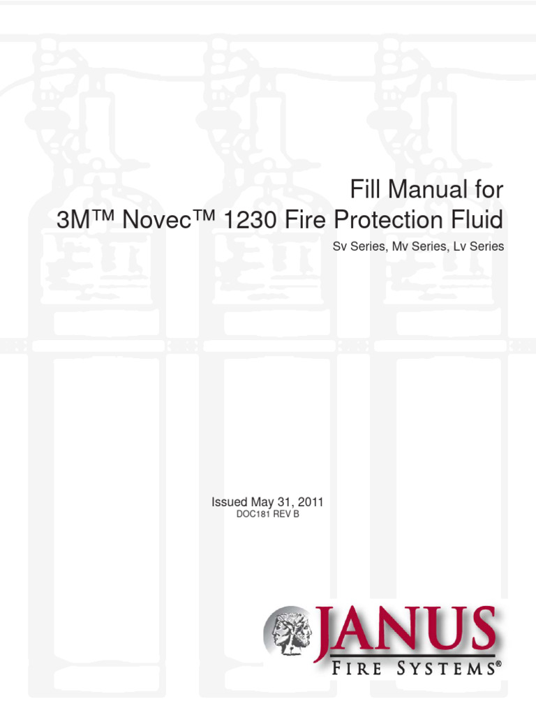 DOC181 Novec 1230 Fill Manual Revision B | PDF | Valve | Pump