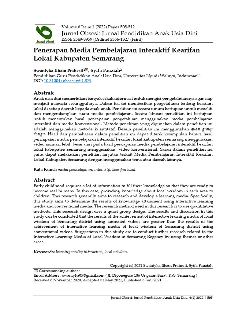 Penerapan Media Pembelajaran Interaktif | PDF