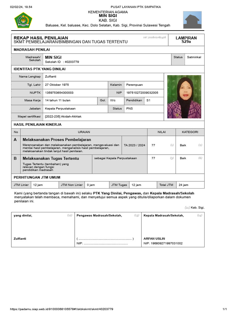 Lampiran SKMT Ibu Zul | PDF