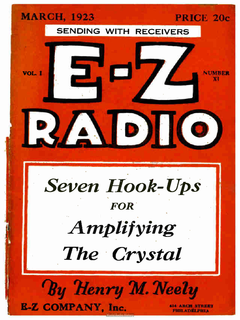 E Z Radio 1923 03 | PDF | Electric Current | Volt