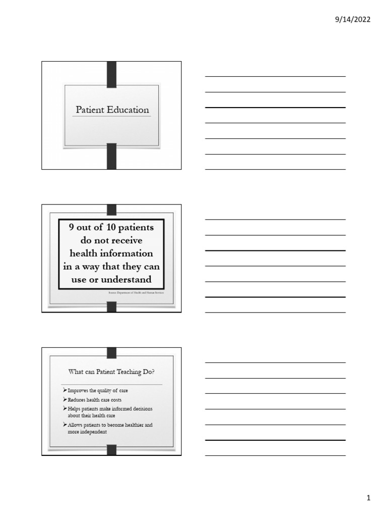 Patient Education Handout | Download Free PDF | Learning | Learning Styles