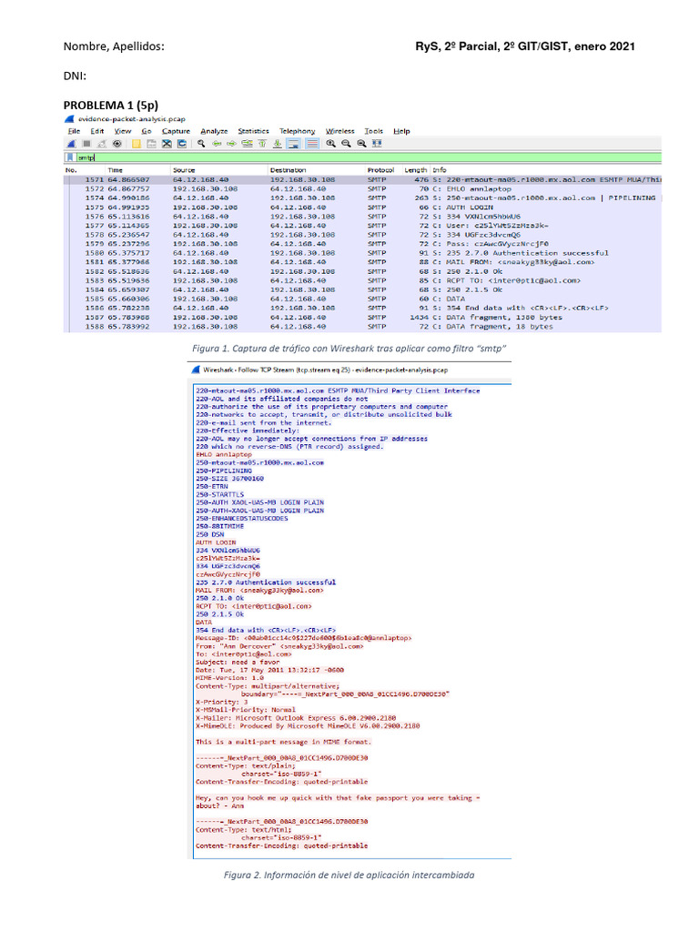 RyS 2P 20 21 Problema TCP Sinsolucion | PDF | Protocolo de Control de ...