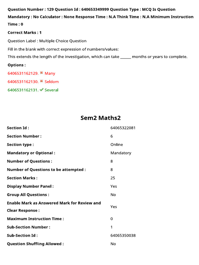 May 2022 Quiz2 Math2 Worksheet | PDF